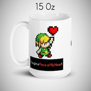 Personalize Legend of Zelda Mug Mug-zelda Mug-link Mug-8 Bit Mug-nerd ...