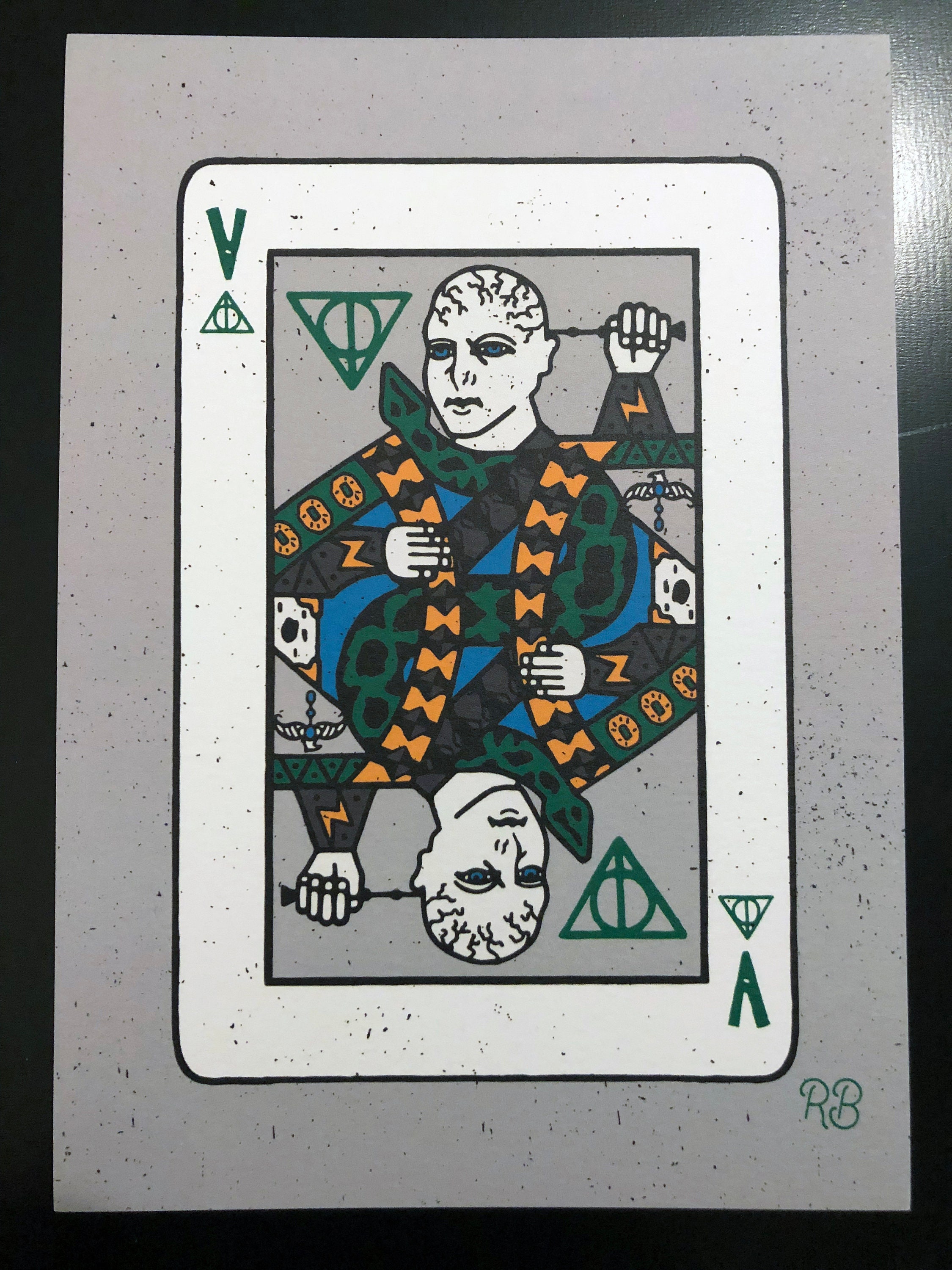 Voldemort Playing Card Print 7x5 - Etsy