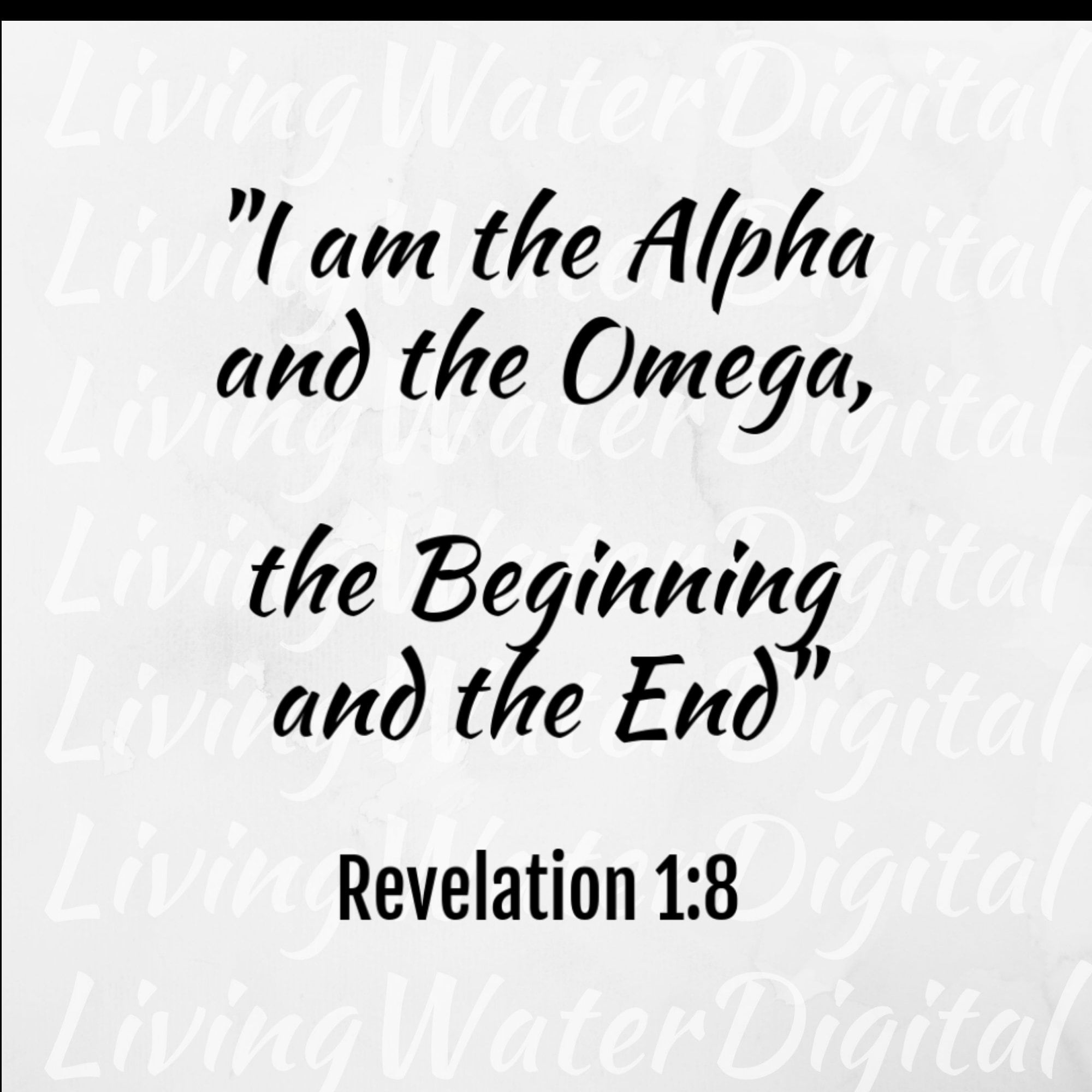 I Am the Alpha and Omega Svg, Revelation 1:8 Svg, I Am the Alpha and ...