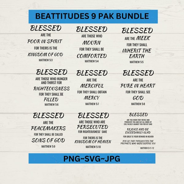 Beatitudes Bookmark - Etsy