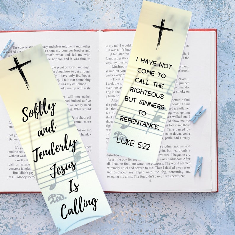 Old Hymns Bookmark, Set of 12 Hymn Bookmarks, Printable Bible Bookmark ...