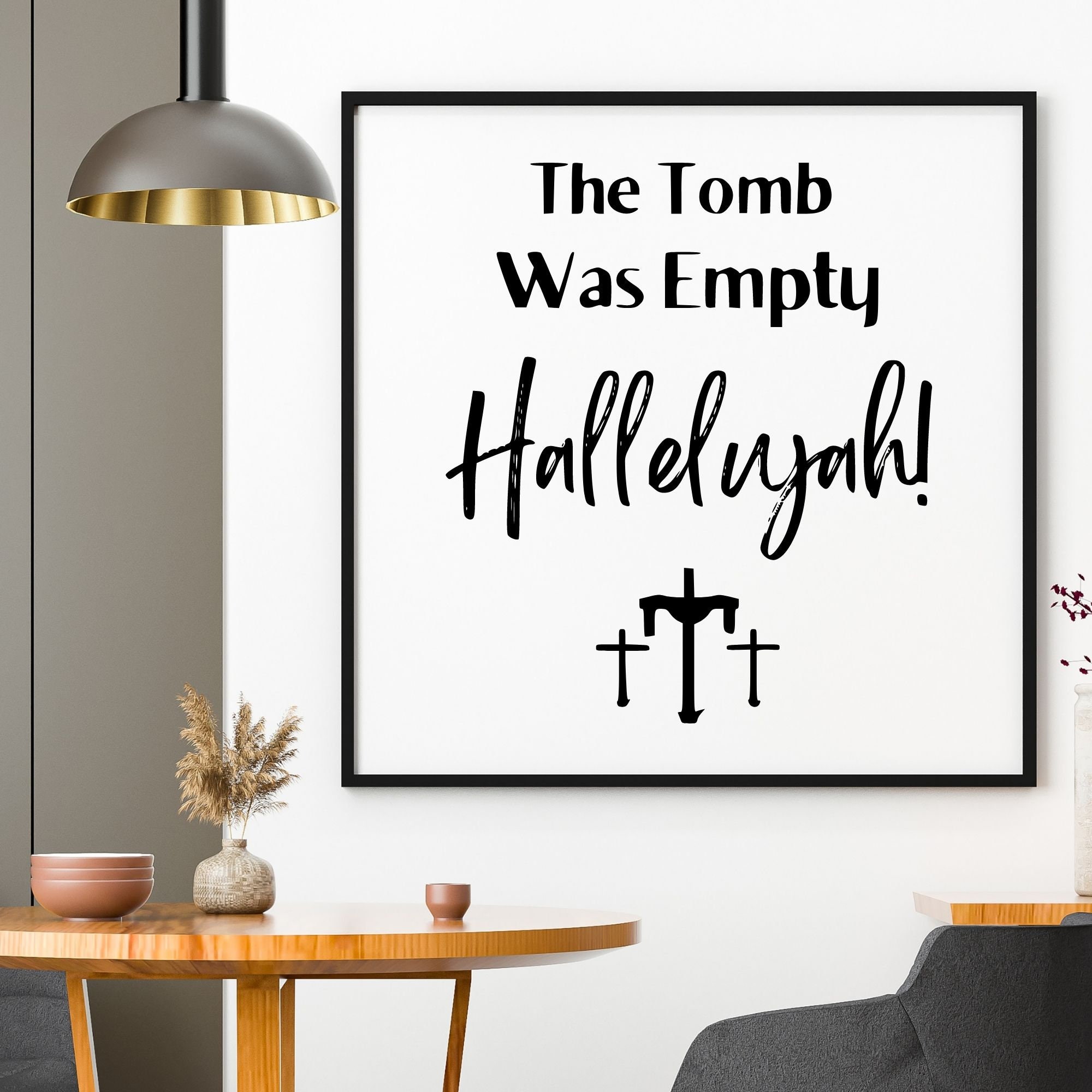 The Tomb Was Empty Hallelujah Svg Jesus is Risen Easter - Etsy