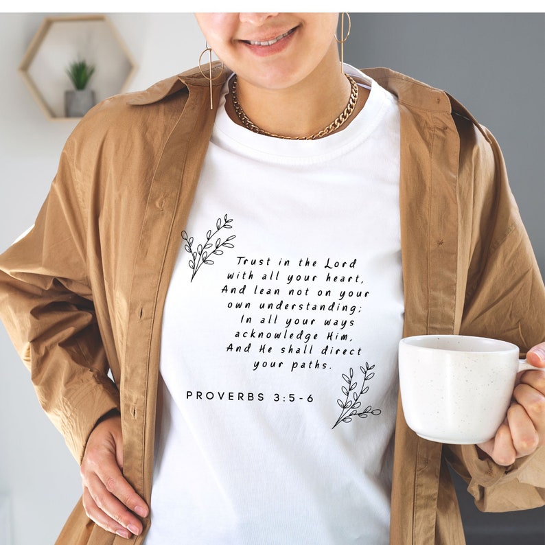 Proverbs 3:5-6 SVG, Trust in the Lord With All of Your Heart SVG, New ...