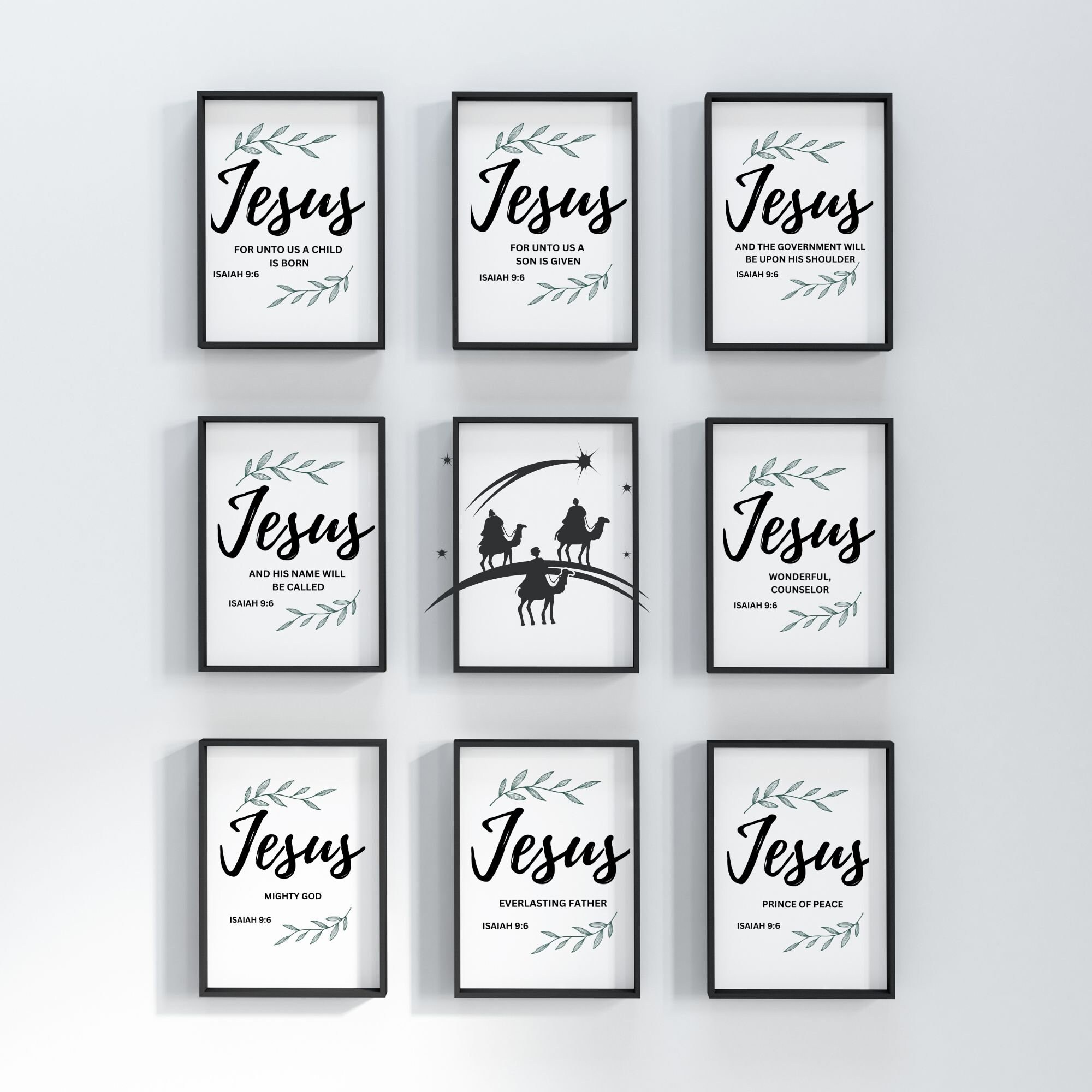 Isaiah 9:6 SVG Bundle, Isaiah 9 Printable, Isaiah 9 Digital Download ...