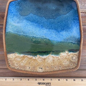 Handmade Ceramic Plate, Hand Glazed, One of a Kind, Landscape - Etsy