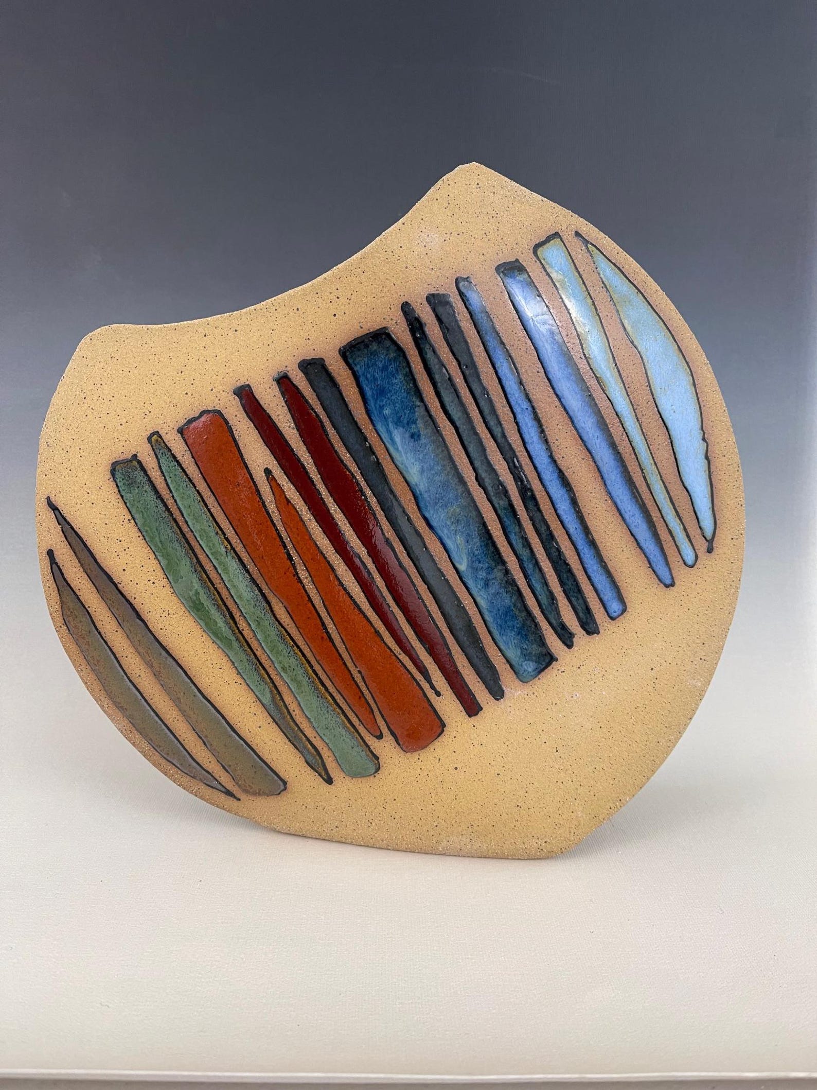 Handmade Slab Built Ceramic Vase - Etsy