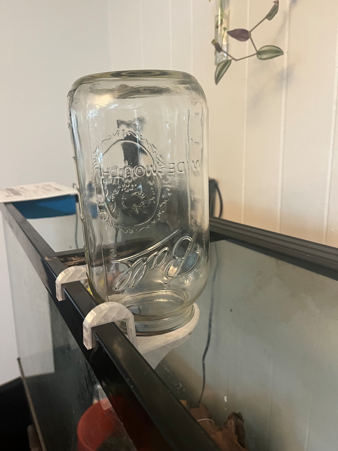 Aquarium Inverted Tank Holder / Betta Penthouse for Wide Mouth Jars - Etsy