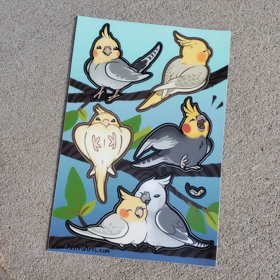 NEW Cockatiel Stickers - Etsy