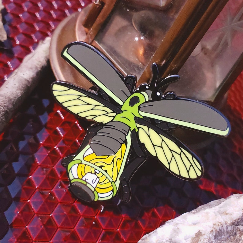 Lantern Firefly Enamel Pin: Fantastic Flames | Etsy