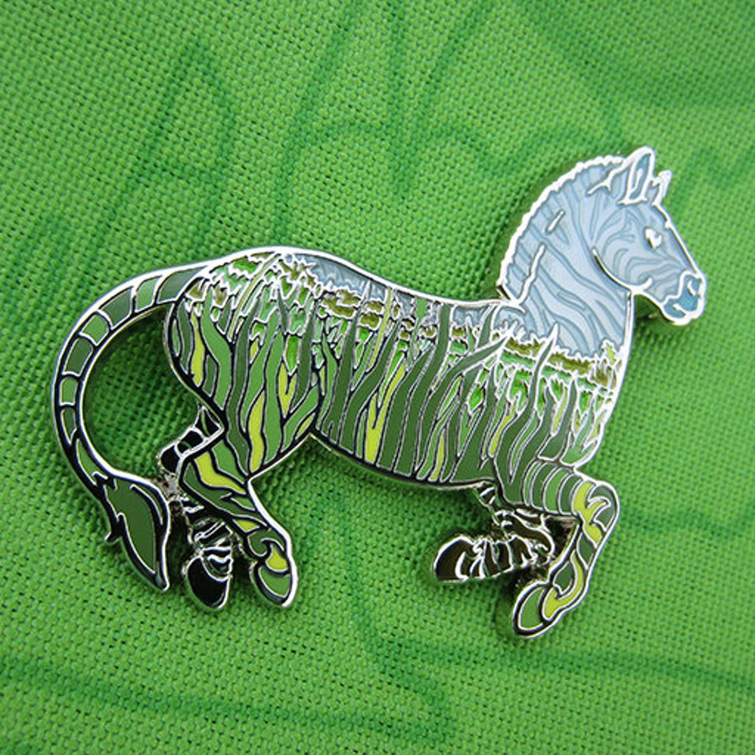 Mighty Earth Pin: Savanna Zebra - Etsy