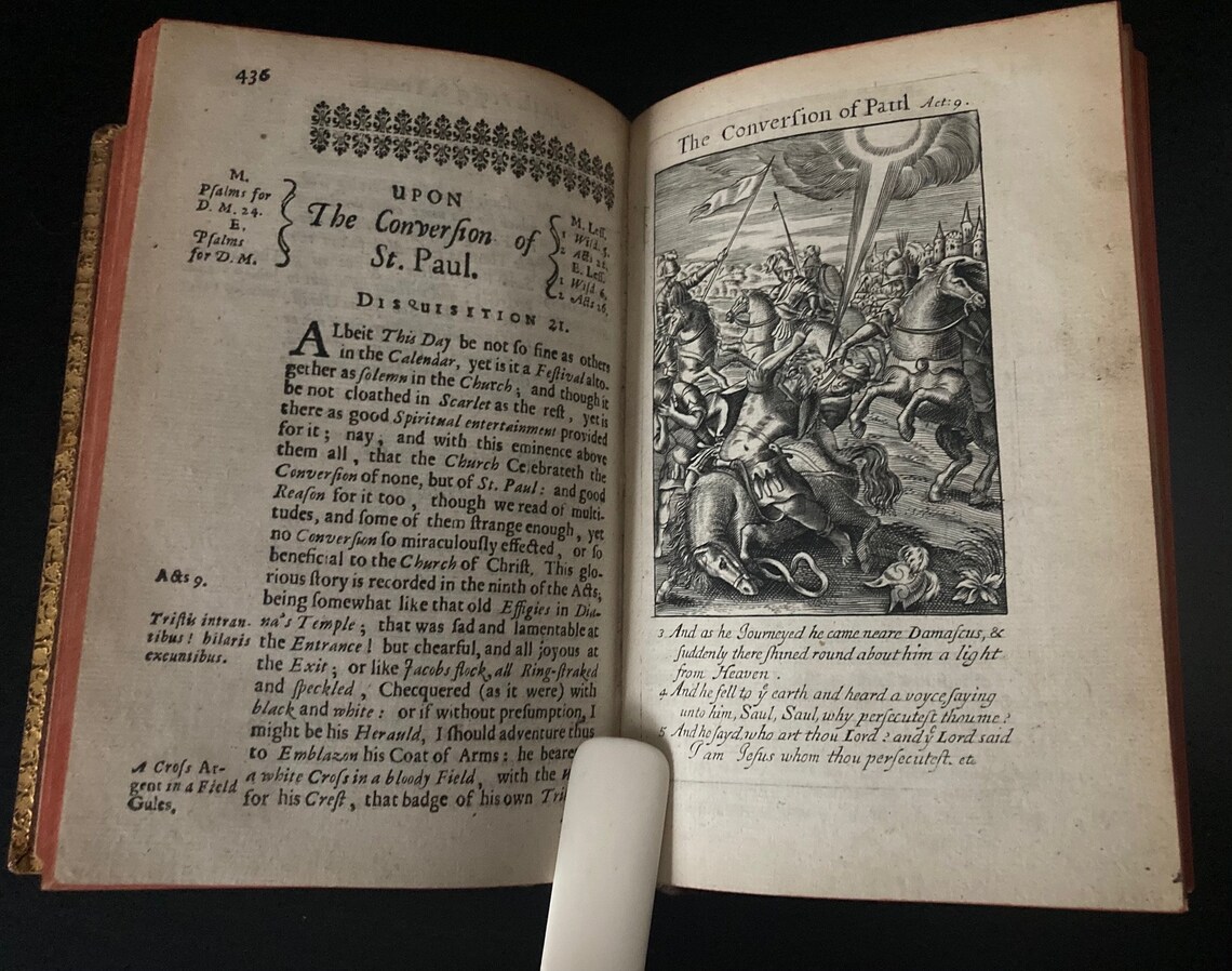 1660 Calendar of Feasts for the Church of England 17th - Etsy Australia