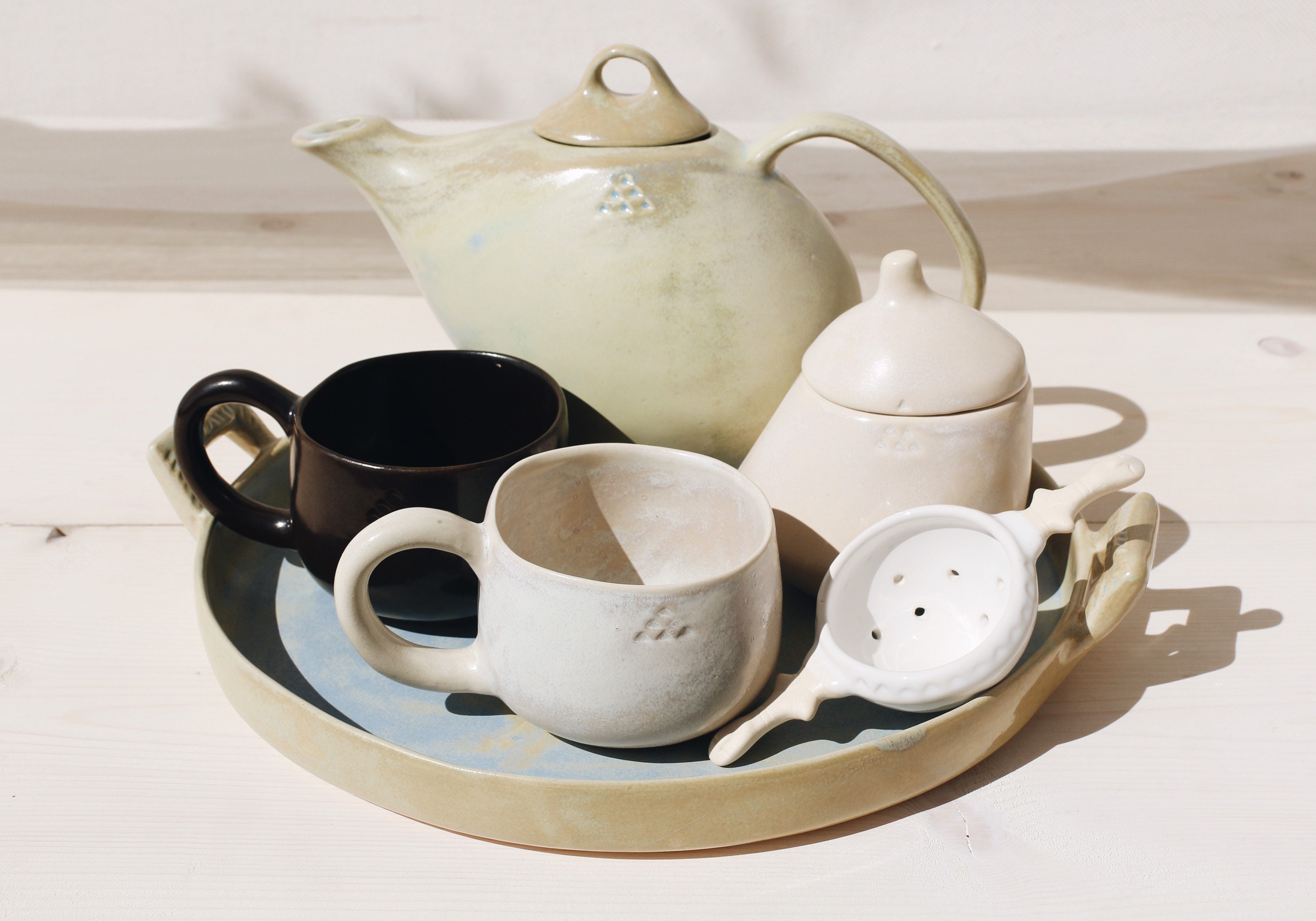 Ceramic Tea Pot Handmade Pottery Stoneware Drink Ware | Etsy