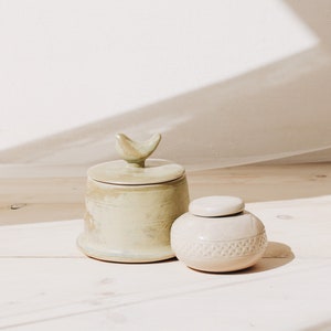 Ceramic Jewelry Box | Handmade Pottery | Covered Bowl | Ceramic Animals ...