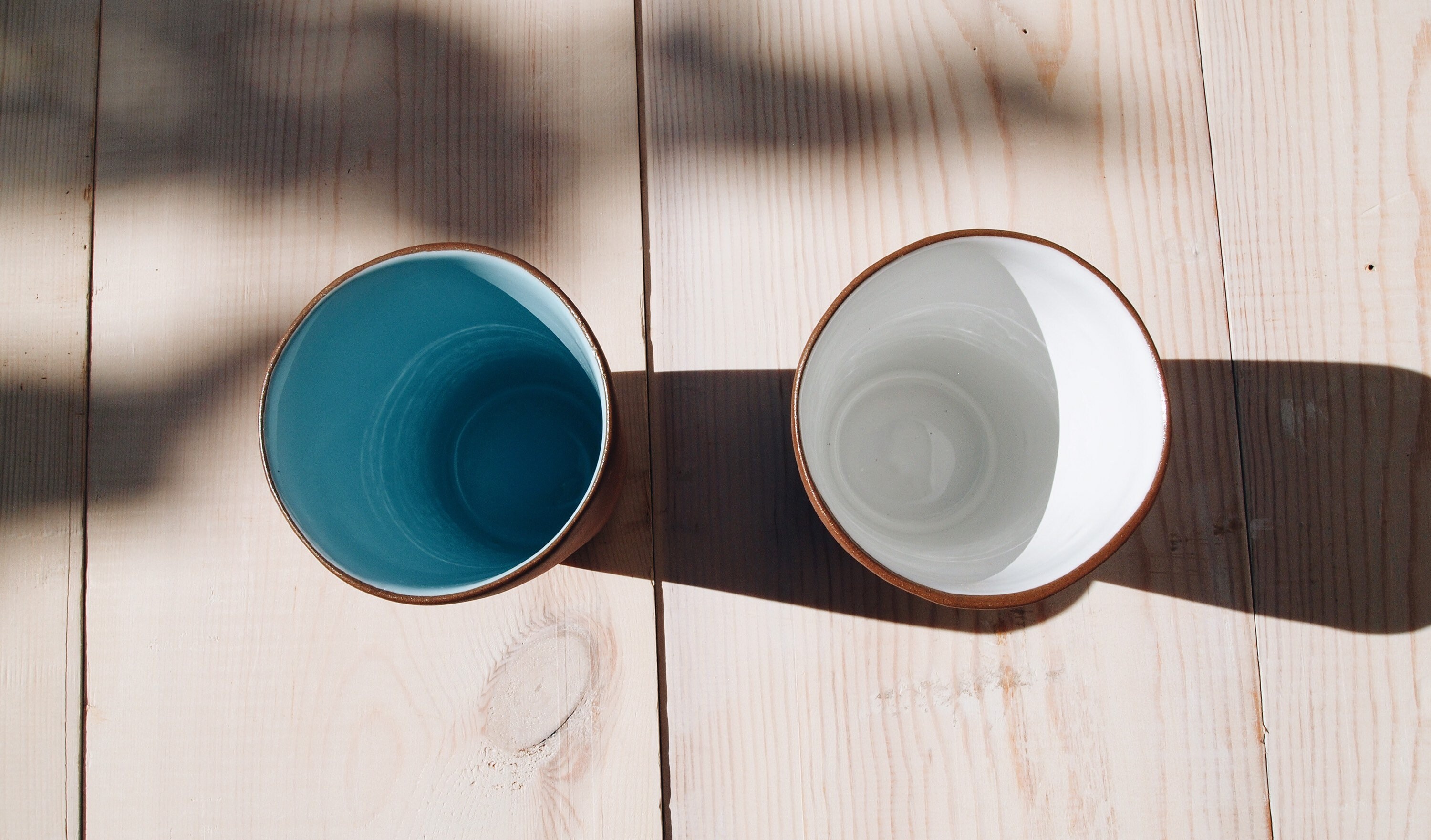 Ceramic Water Cup Set of 2 Handmade Pottery Drinkware Sets - Etsy