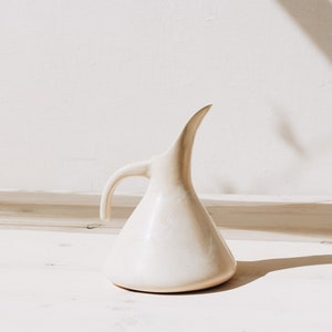 Ceramic Wine Pitcher | Handmade Pottery | Minimalist | Drink Ware ...