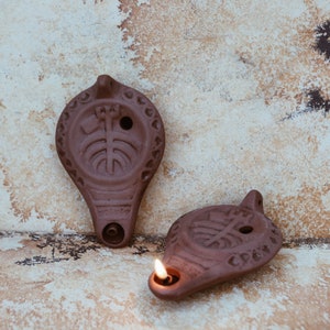 Ceramic Ancient Olive Oil Lamp | Oil Lamp | Classic Jewish Oil Lamp ...