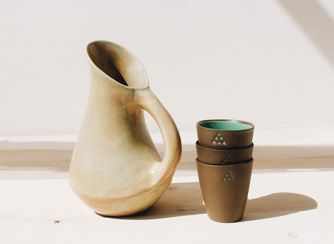 Ceramic Water Pitcher | Pitcher Vase | Ceramics Handmade | Large Water ...