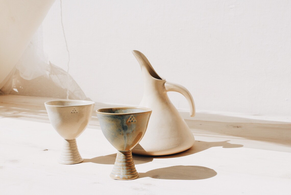 Ceramic Wine Pitcher | Handmade Pottery | Minimalist | Drink Ware ...