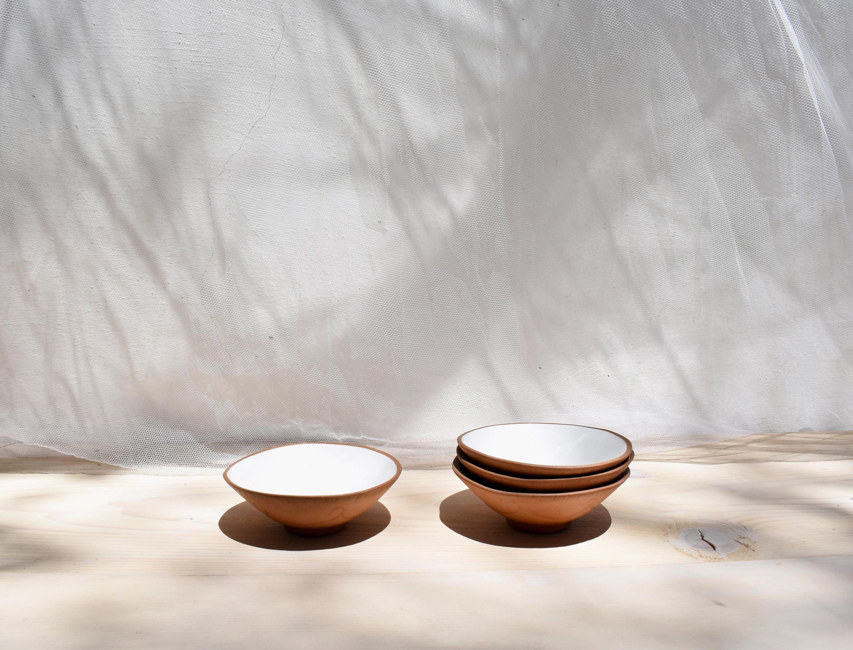 Handmade Ceramic Stoneware Set of Mini Bowls: Ancient Greek Inspired ...