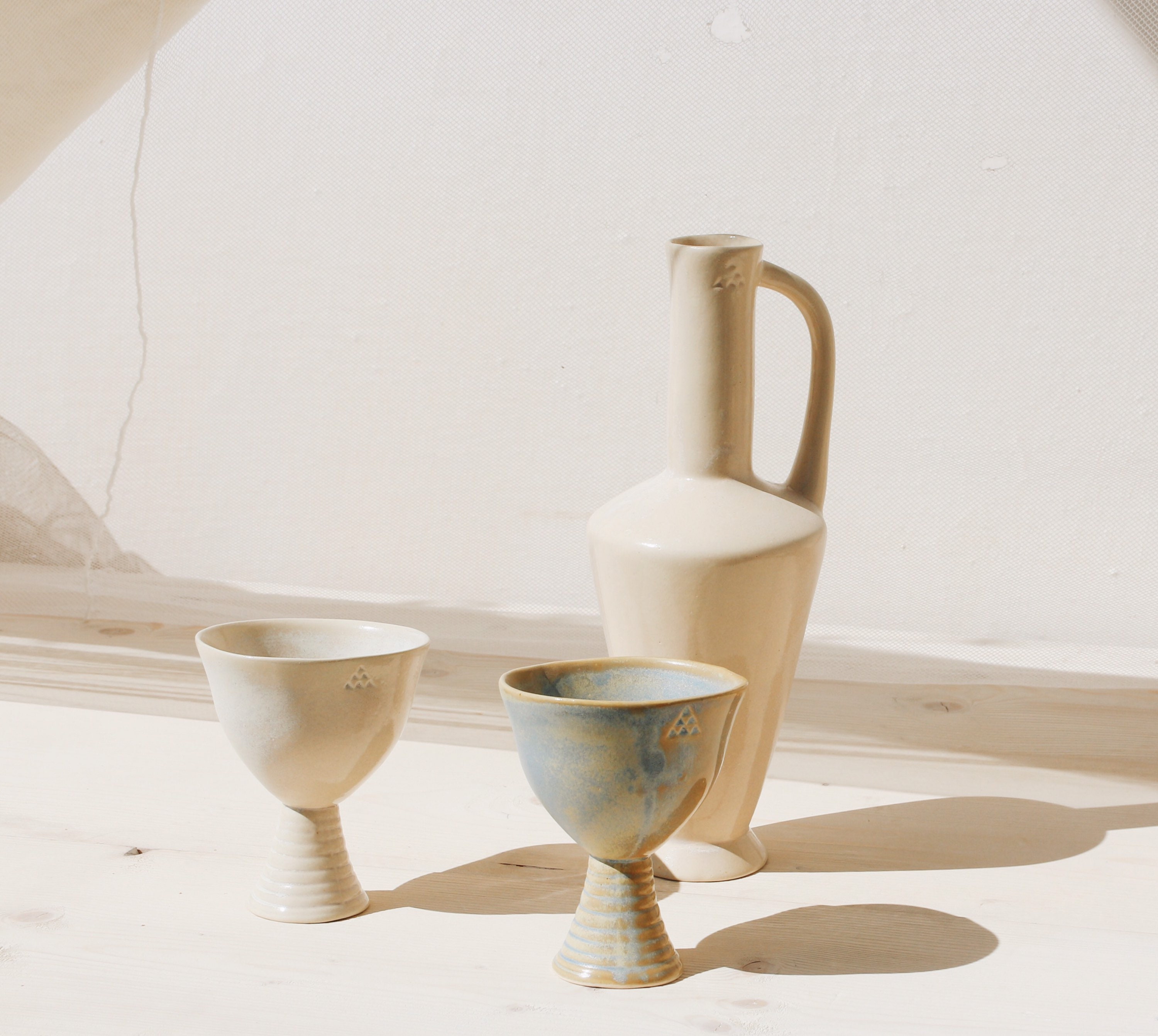 Ceramic Wine Pitcher Handmade Pottery Drink Ware | Etsy