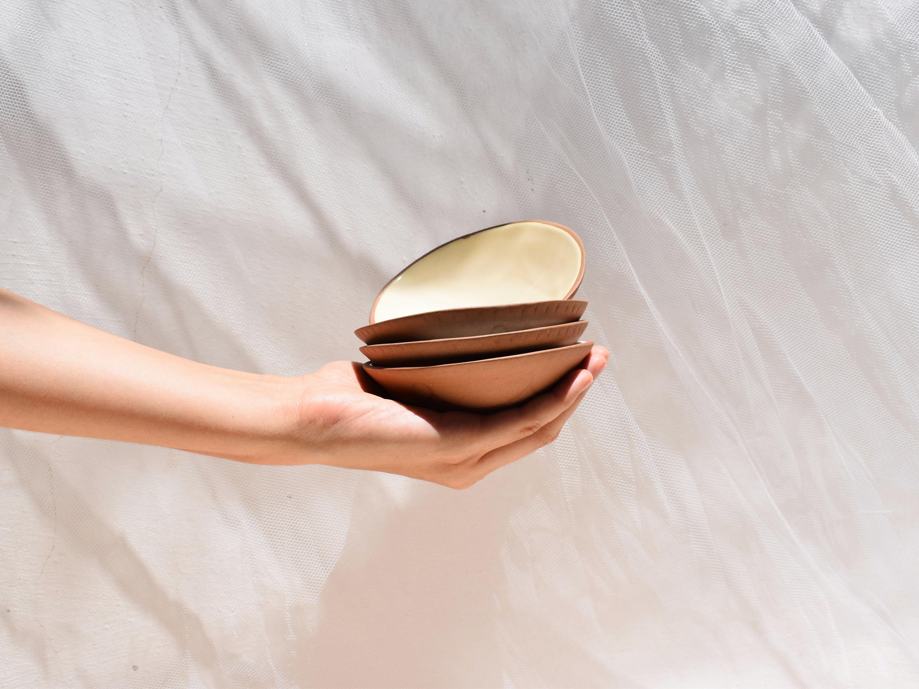 Handmade Ceramic Stoneware Set of Mini Bowls: Ancient Greek Inspired ...
