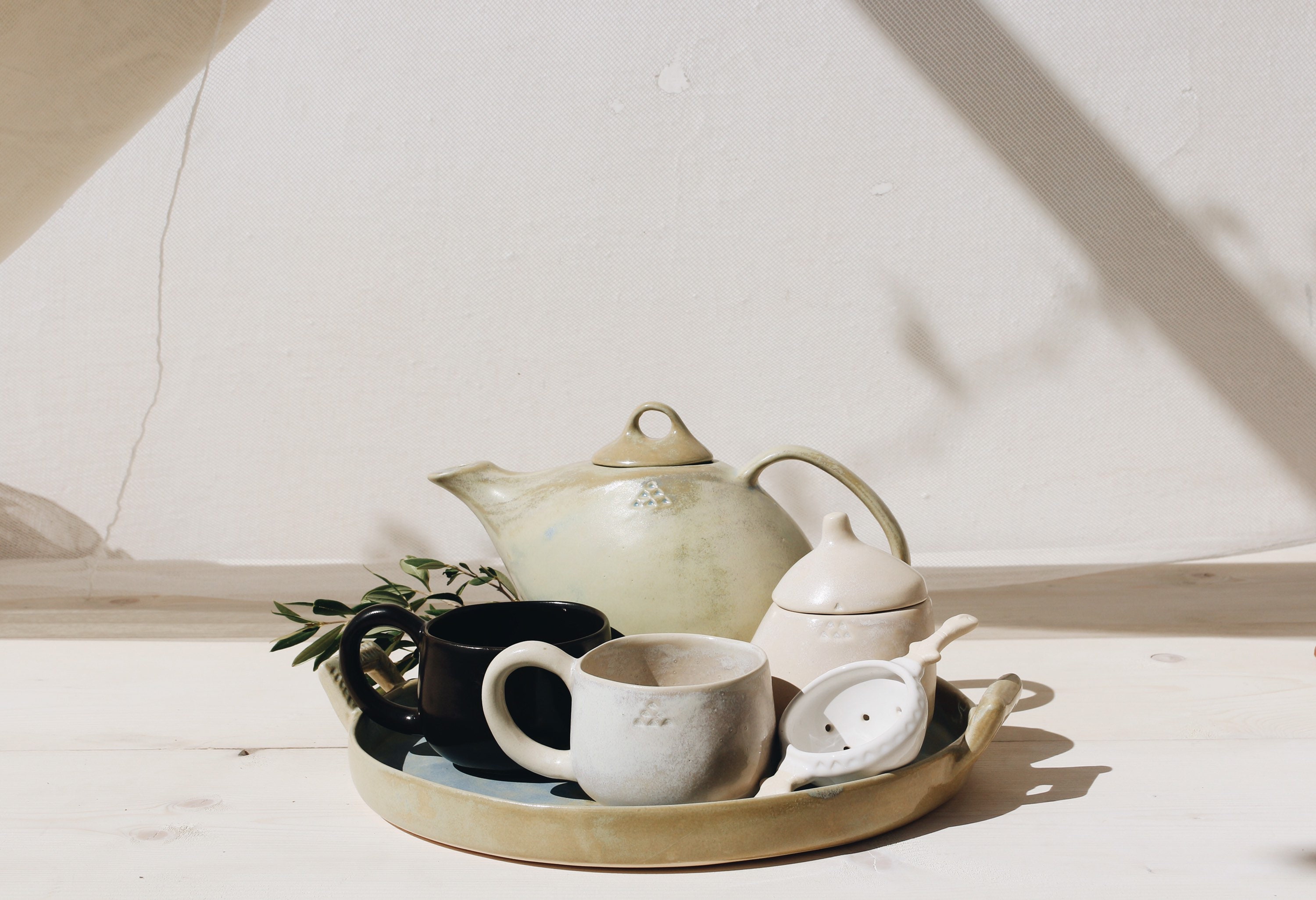 Ceramic Serving Platter | Platters and Trays | Tea Tray | Pottery and ...