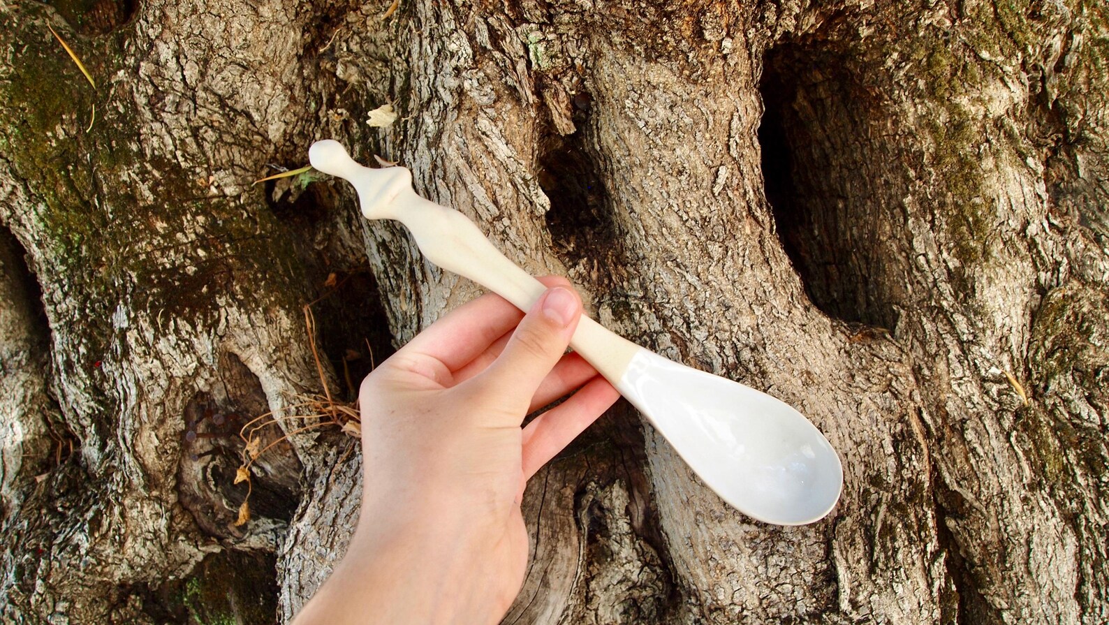 Handmade Greek Cycladic Figurine Spoons Set of 2 | Large Serving Spoons ...