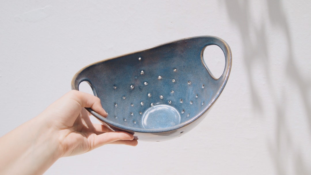 Large Ceramic Strainer Handmade Pottery Table Centerpiece - Etsy