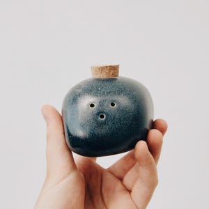 Handmade Ceramic Salt and Pepper Shakers | Pebble Design Salt and ...