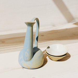 Ceramic Olive Oil Pitcher Handmade Pottery Tableware Oil Vessel Oil ...