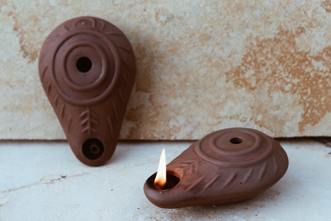 Ceramic Oil Lamp | Clay Oil Lamp | Holy Land Oil Lamp | Home Decor ...
