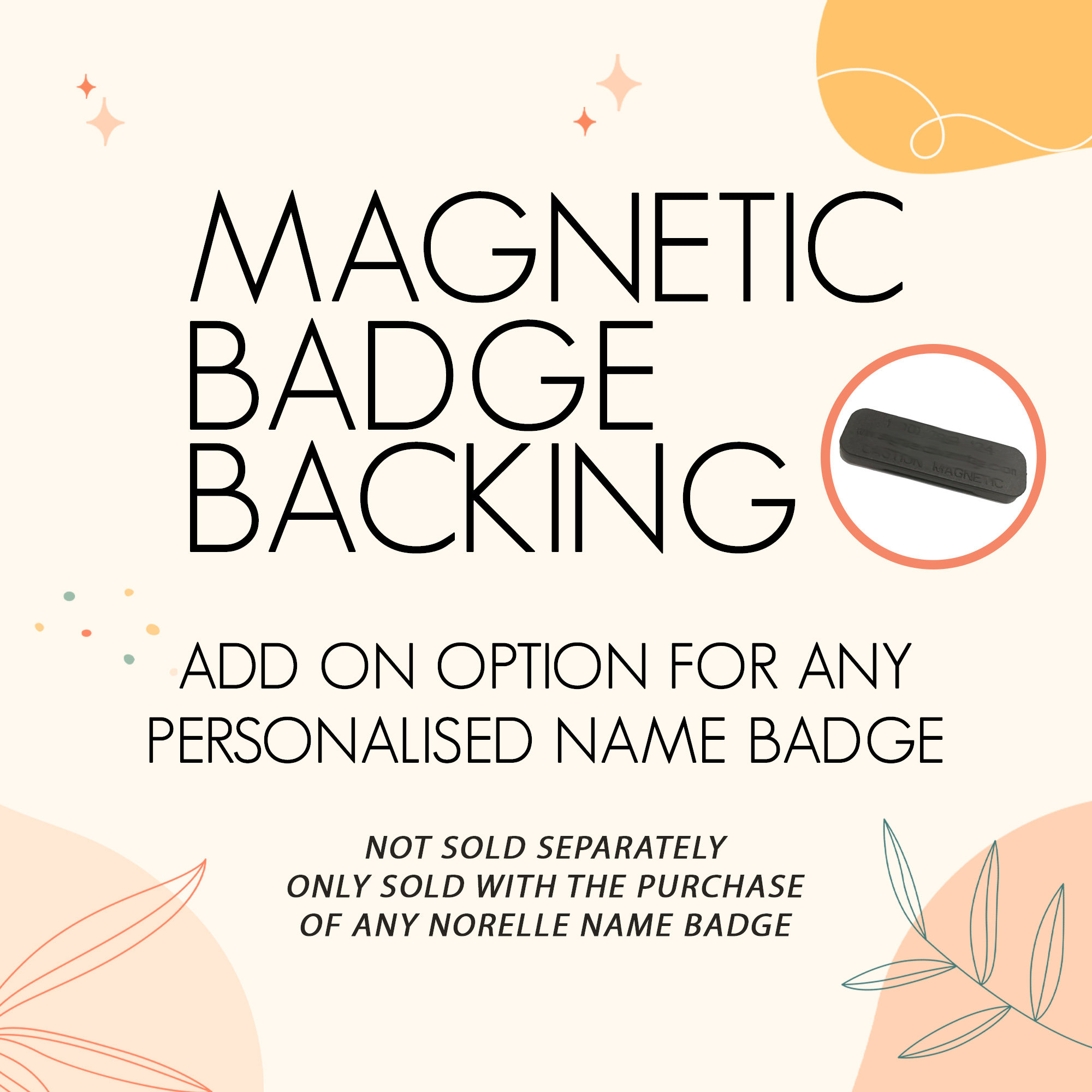Magnetic Backing for Name Badge Listing - Etsy Australia