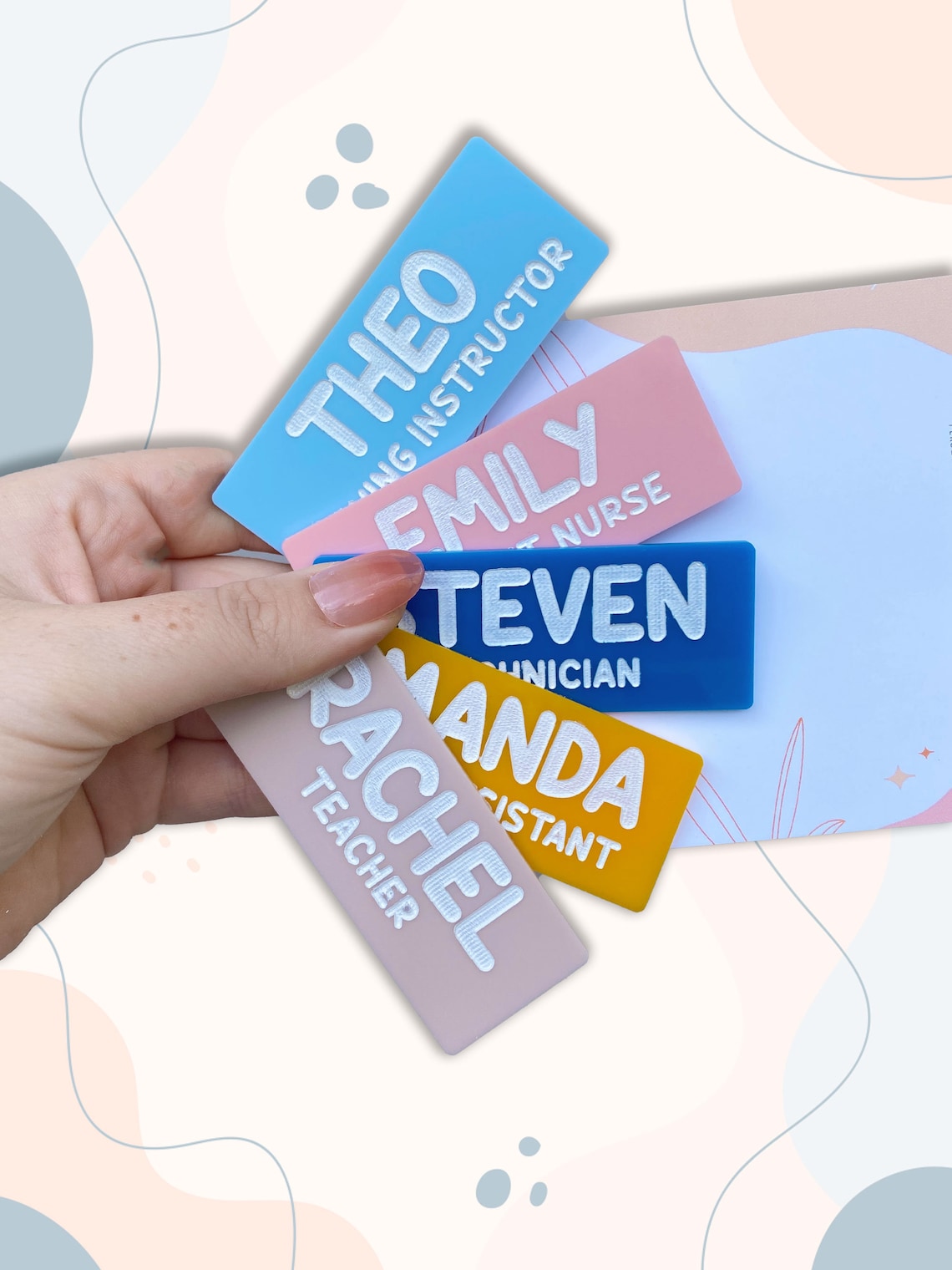 Personalised Work Name Badge Name Badge for Work - Etsy Australia