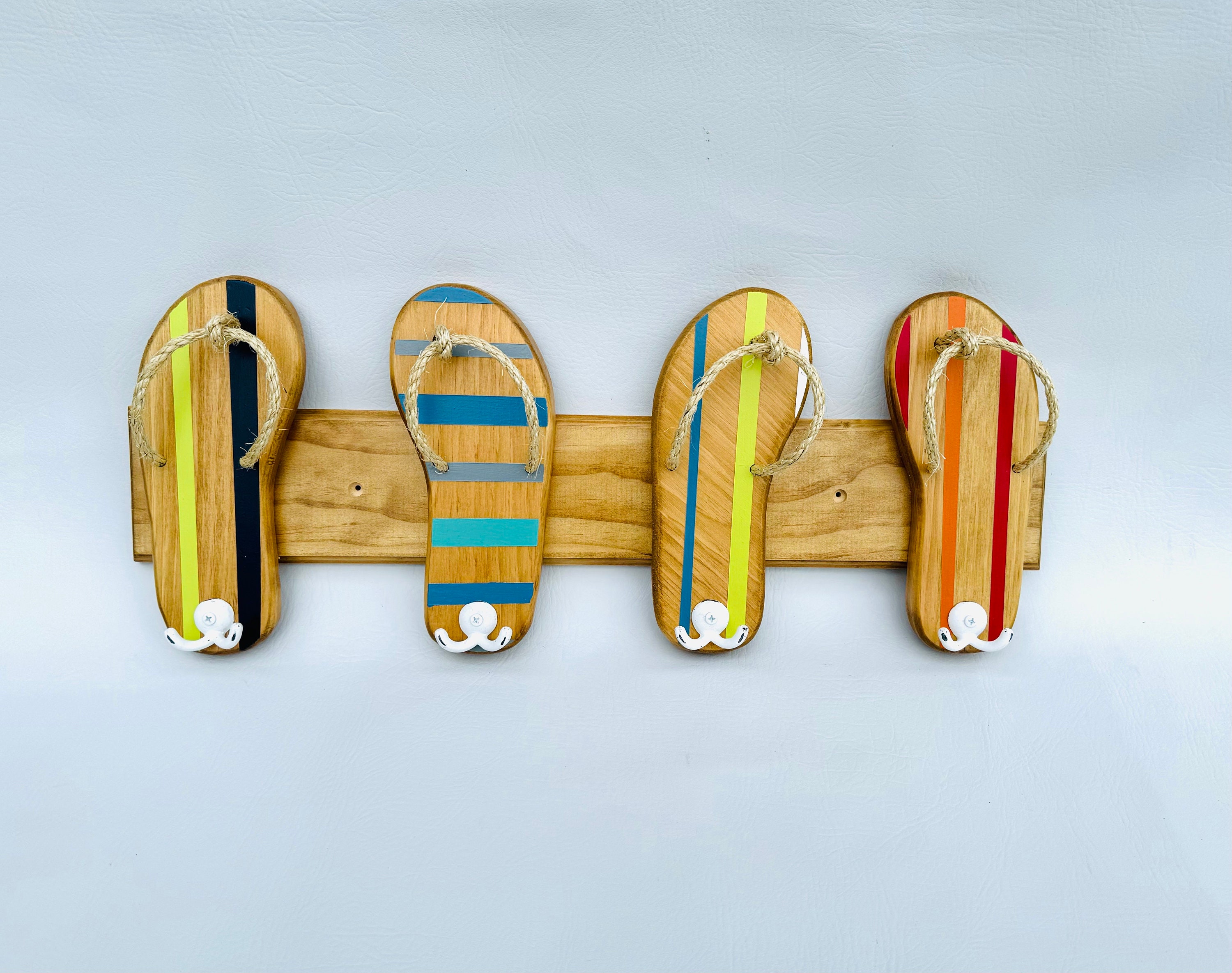Flip Flop 4 Hook Wall Rack - Etsy