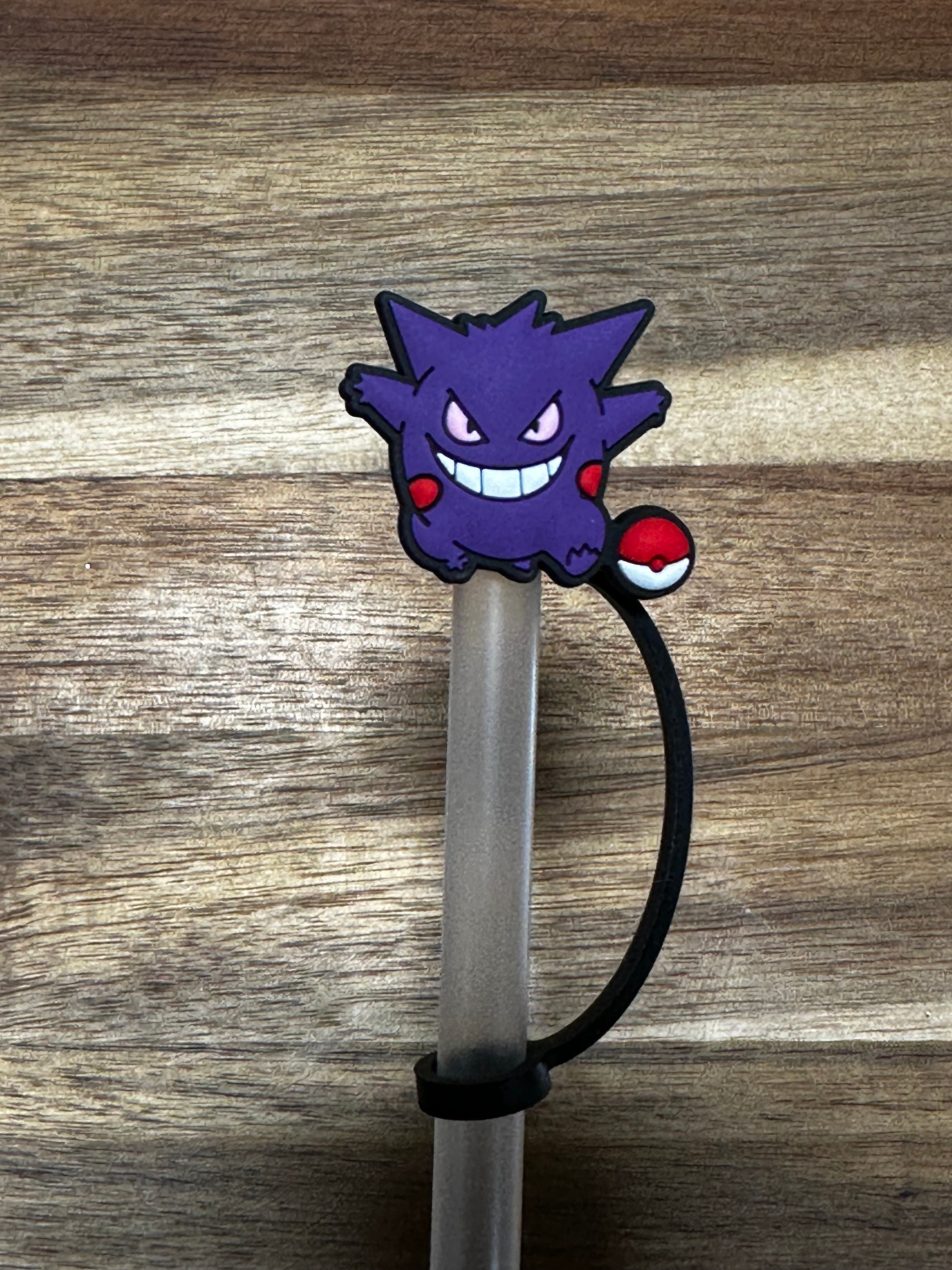 Pokemon Straw Topper & Straw | Straw Toppers | Pink | Straw Accessories ...