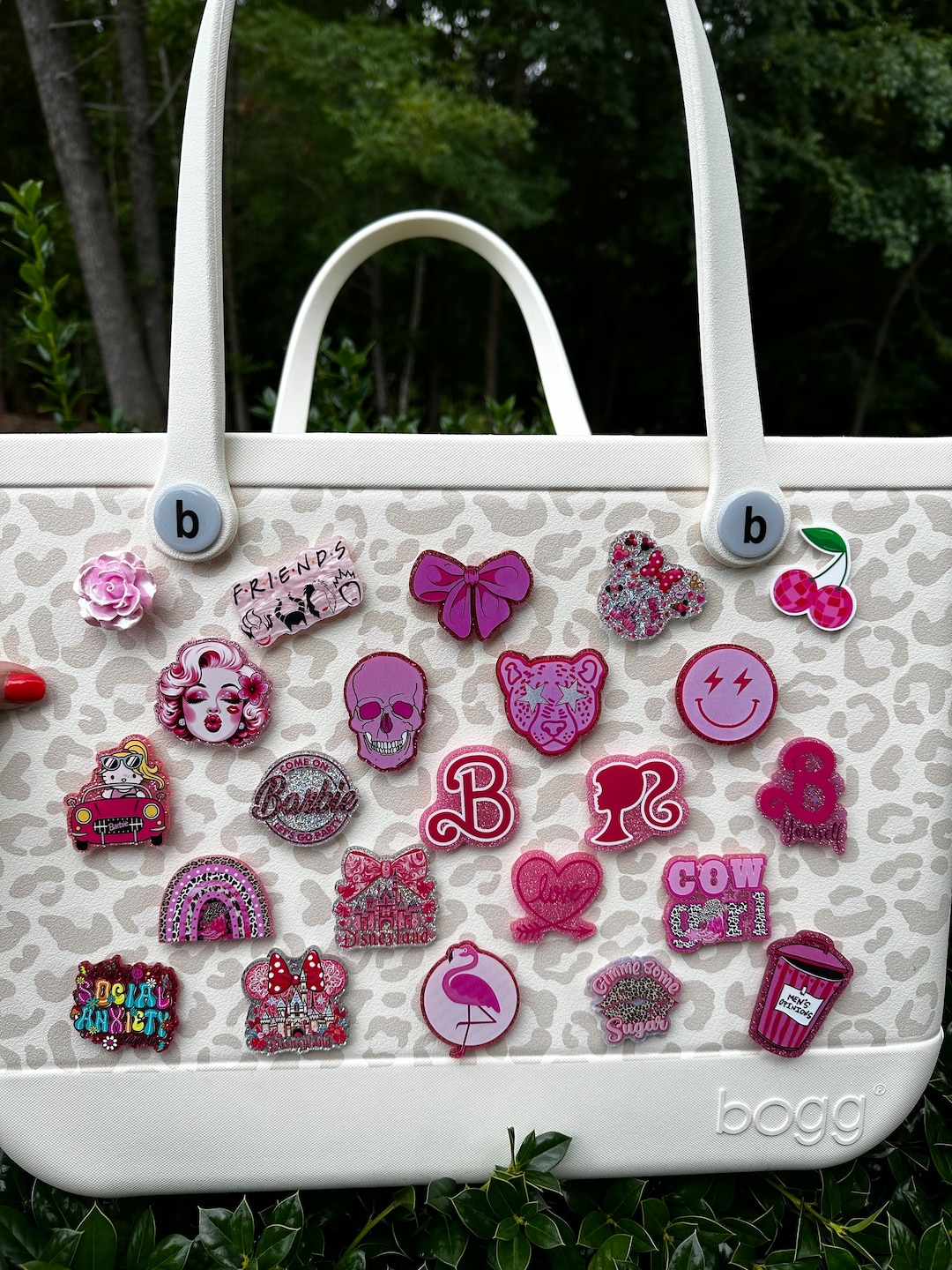 Bogg Bag Charm Pink Girly Aesthetic Coquette Trendy Bows Bogg Beach Bag Pop in Bit - Etsy