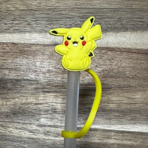 Pokemon Straw Topper & Straw | Straw Toppers | Pink | Straw Accessories ...