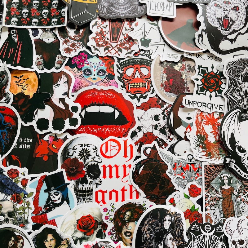 Goth Stickers - Etsy