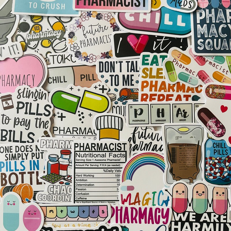 Pharmacy Stickers - Etsy
