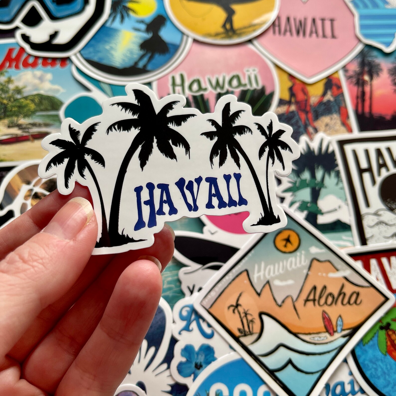 25/50 Vinyl Hawaii Stickers Die Cut Decal Set Waterproof - Etsy
