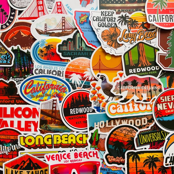 California Stickers - Etsy