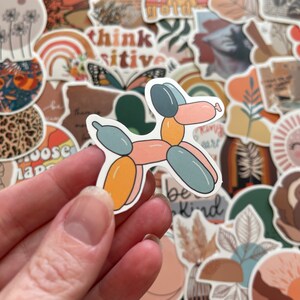 25/50 Vinyl Neutral Stickers, Die Cut Decal Set, Waterproof Reusable ...
