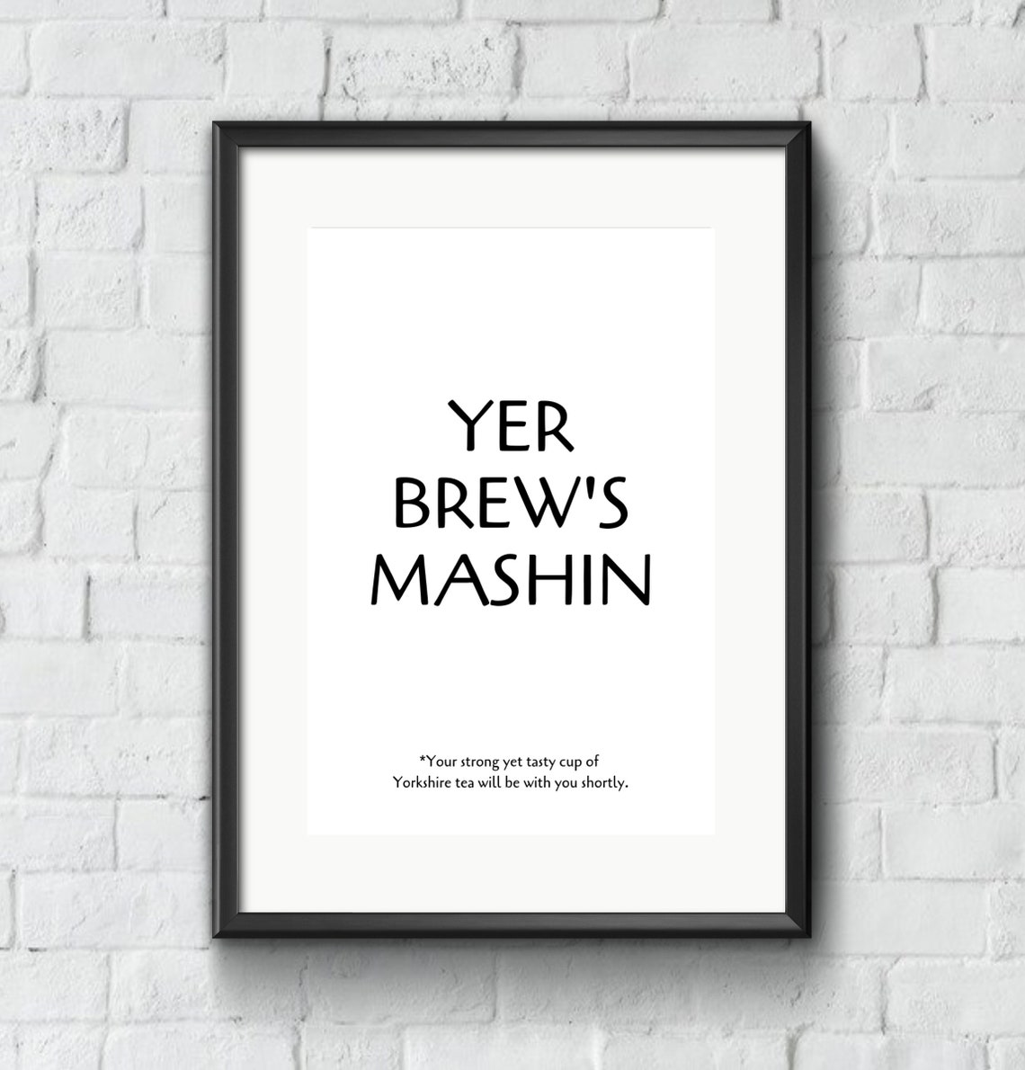 Yorkshire Saying Digital Printable Art | Cup of Tea Brew Cuppa Poster ...