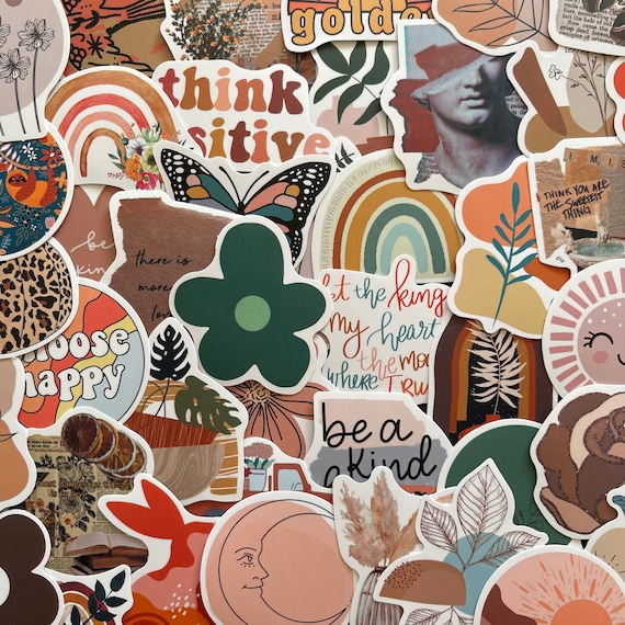 25/50 Vinyl Neutral Stickers Die Cut Decal Set Waterproof - Etsy UK