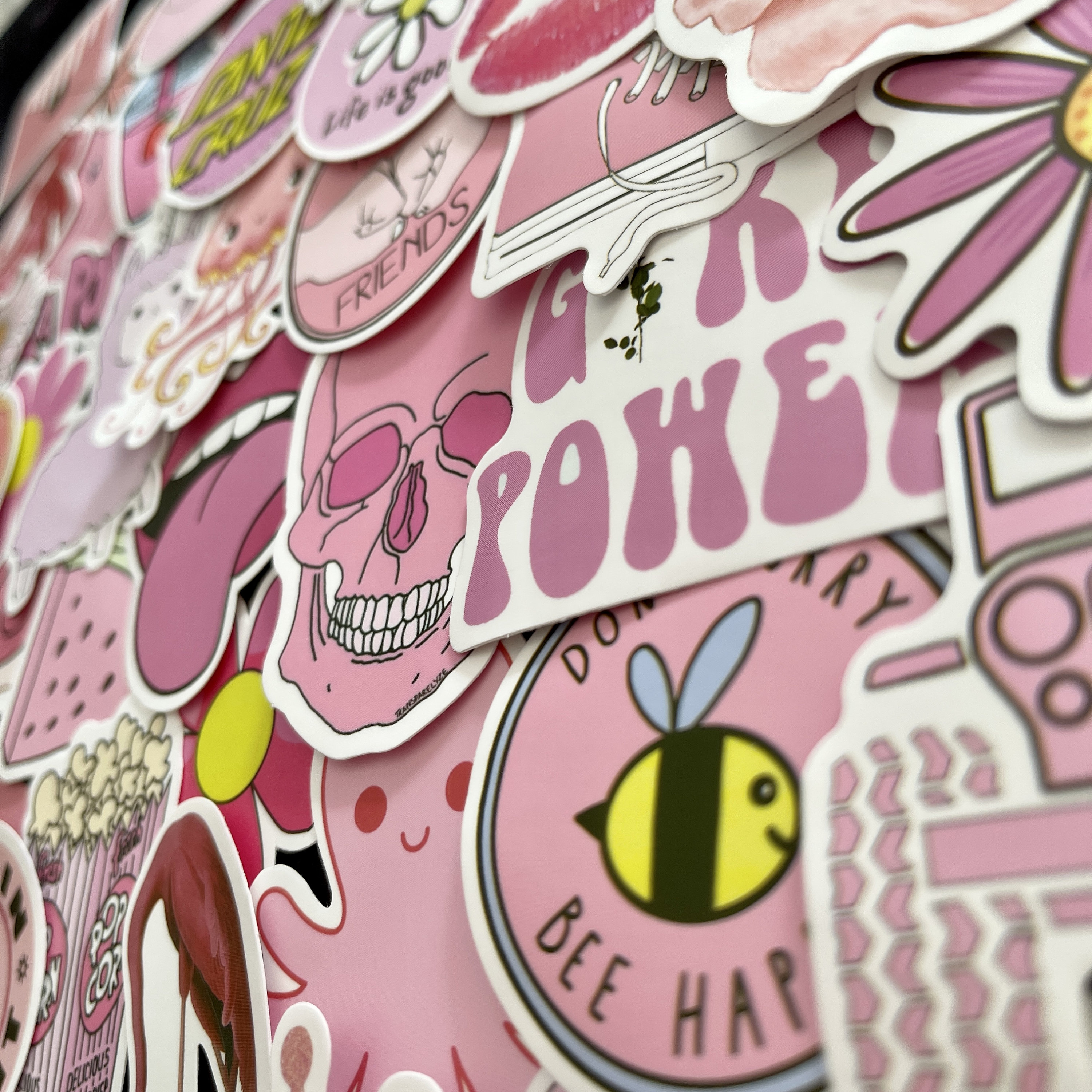 25/50/100 Pink Theme Vinyl Stickers Die Cut Decal Set - Etsy