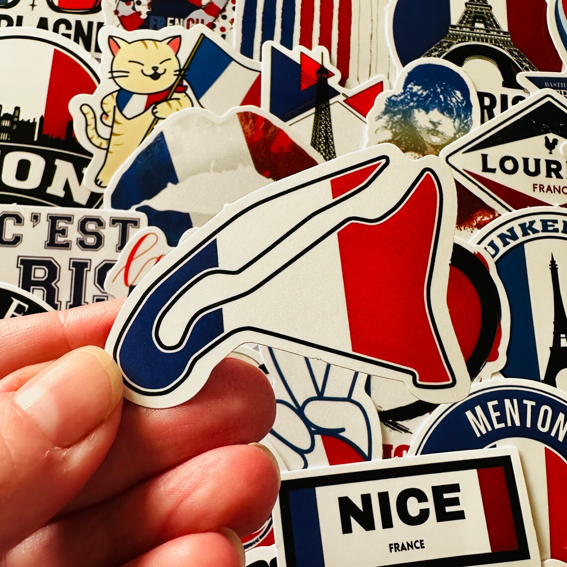 25/50 Vinyl France Stickers, Die Cut Decal Set, Waterproof Reusable ...