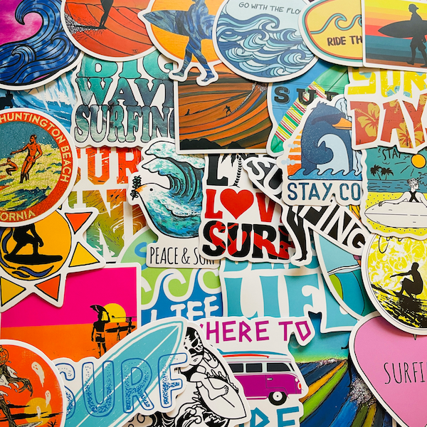 Surf Stickers - Etsy