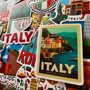 25/50 Vinyl Italy Stickers, Die Cut Decal Set, Waterproof Reusable ...