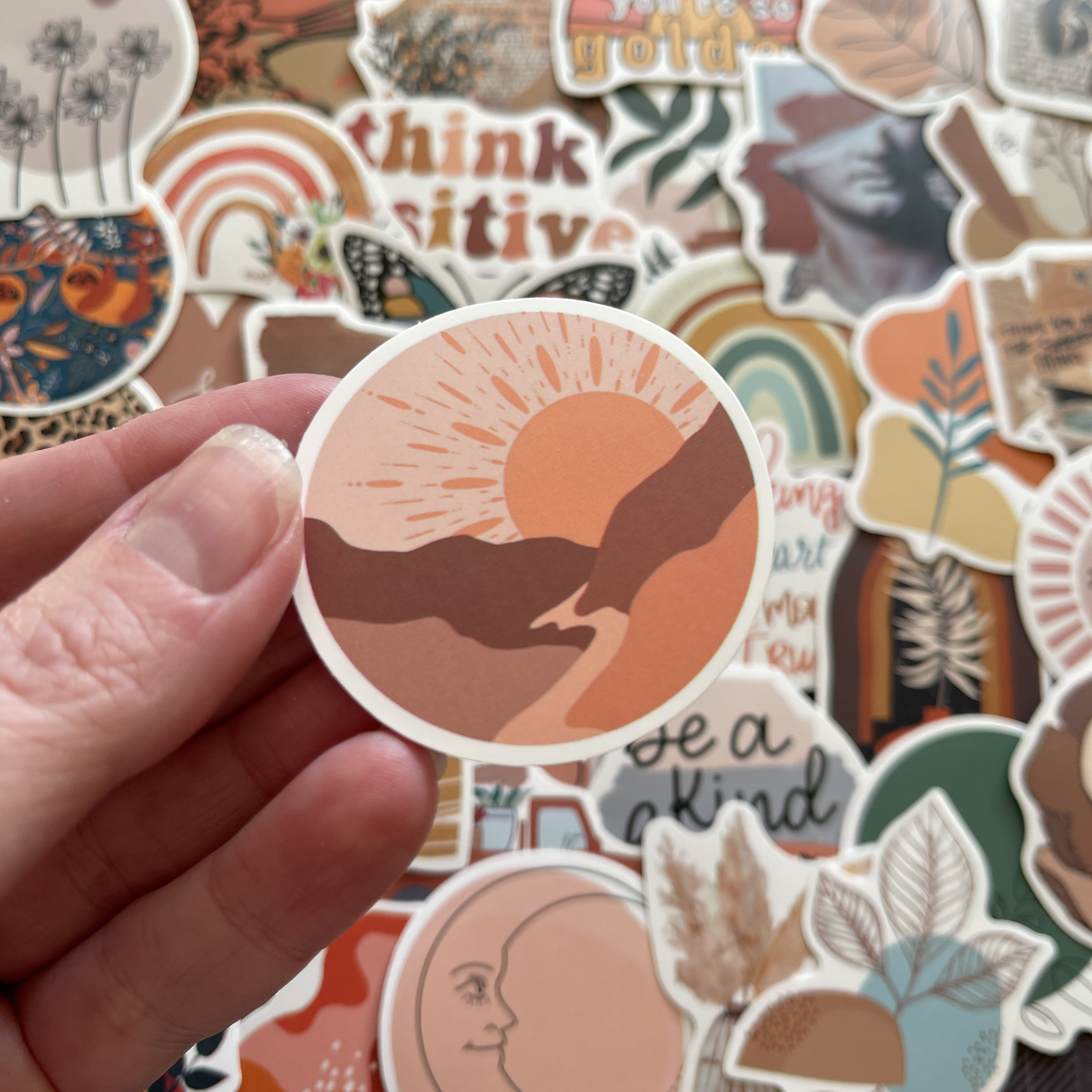 25/50 Vinyl Neutral Stickers Die Cut Decal Set Waterproof - Etsy UK