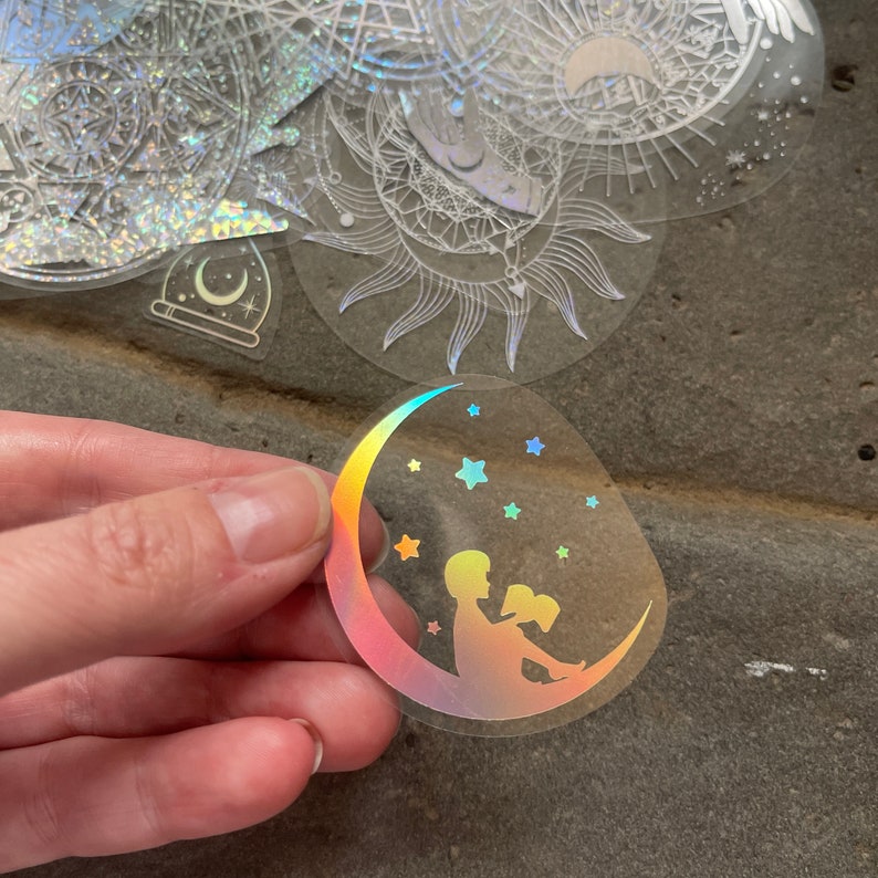 20 Vinyl Holographic Boho Sticker Pack Waterproof Reusable - Etsy